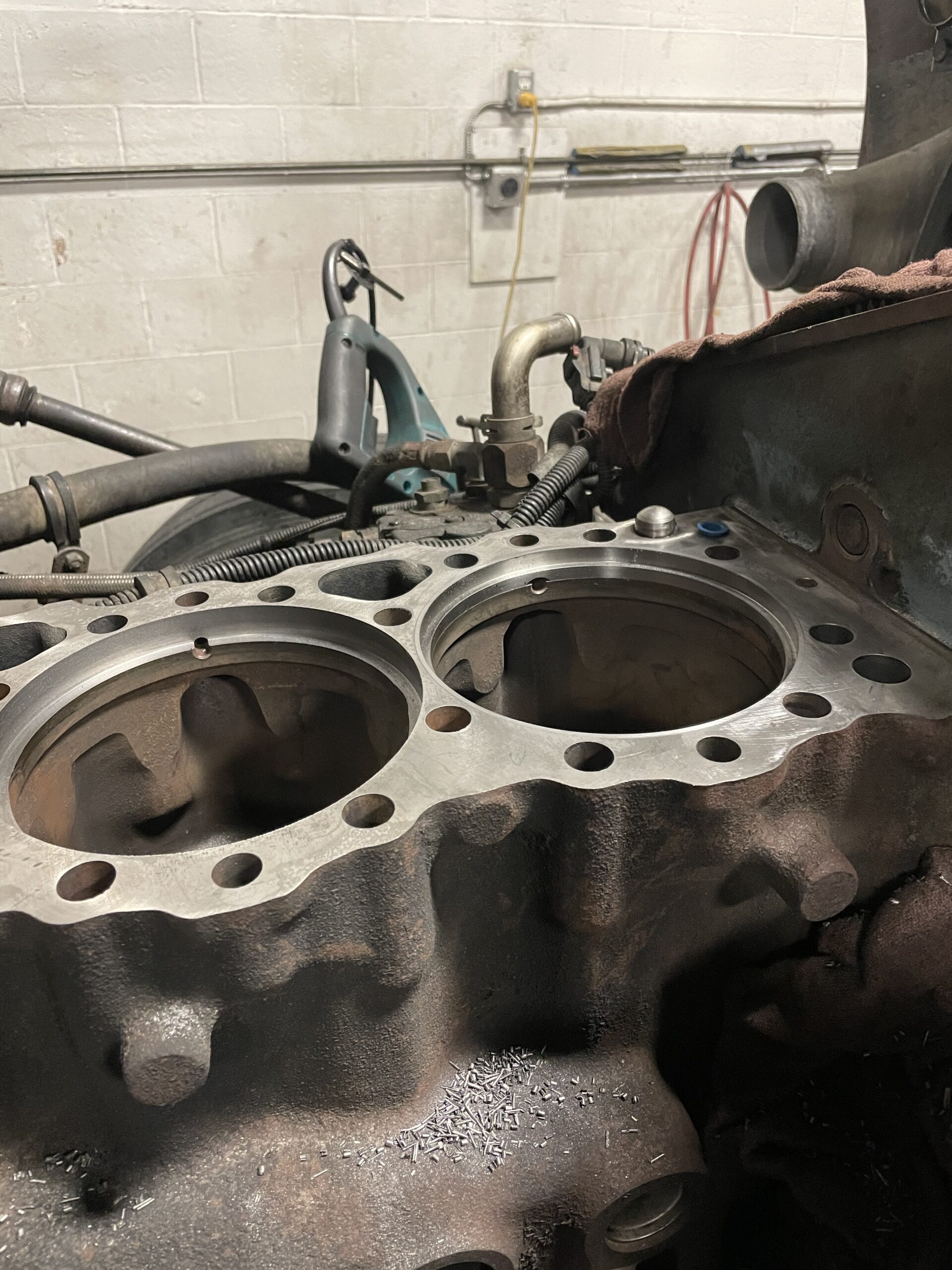 Counterbore Cutting - Mr.Diesel Inc - Heavy Truck Repair